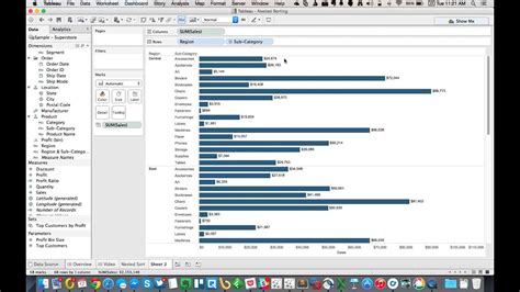 nested sorting in tableau youtube