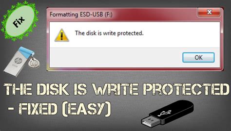 how to fix the disk is write protected usb error full guide