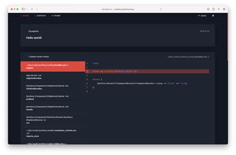 a better error page for symfony applications freek van der herten s