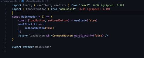javascript importing connectbutton from web3uikit gives error