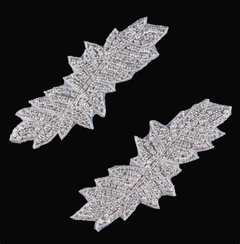 1pcs Lot Sew On Lovely Flower Crystal Diamond Rhinestone Appliques