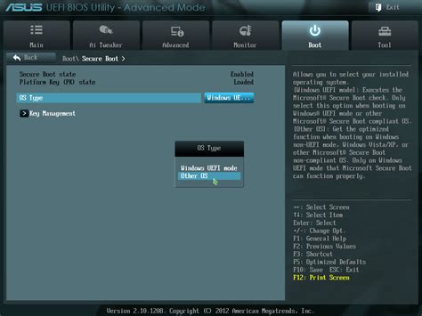 Disable Secure Boot Asus Uefi Bios Utility Astucesinformatique