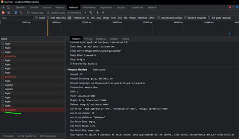 javascript headers in react don t persist stack overflow