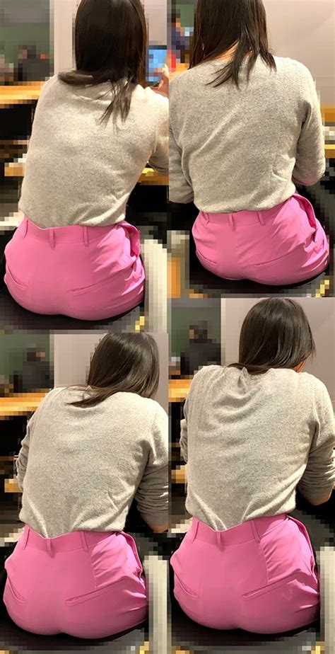 ピチピチピタパンヒップ185 超エロ尻！！ピンクのパンツでグイーッと突き出す美尻お姉様♪ Gcolle 街撮りお尻部