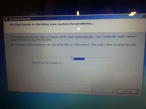 error message computer cannot repair computer automatically