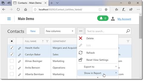 in place reports expressapp framework devexpress documentation