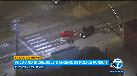 Chase Dangerous Stolen Vehicle Pursuit Through San Fernando Valley
