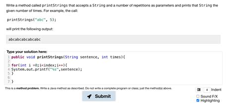 solved write a method called printstrings that accepts a