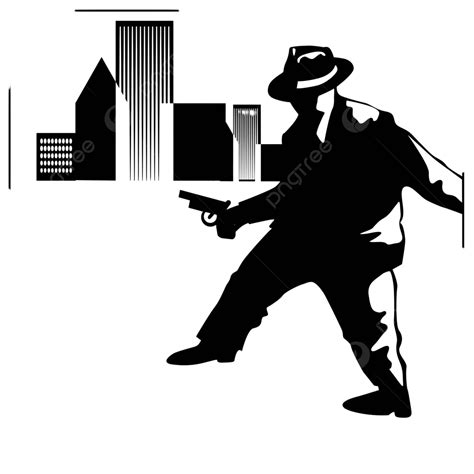 Arma Preta De Fundo Gangster Vetor Png Fundo Preto Arma De Fogo