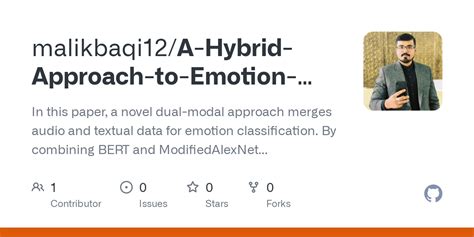Github Malikbaqi12 A Hybrid Approach To Emotion Classification Using