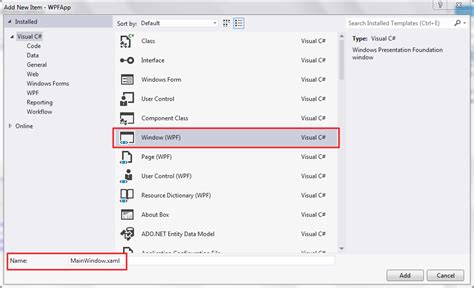 getting started with c wpf application