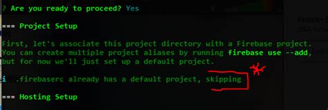 initializing firebase cli features in an existing firebase project