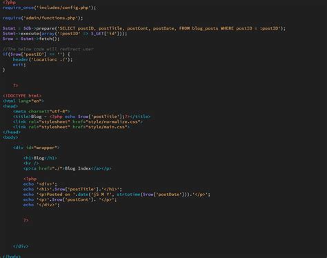 php blog error uncaught exception pdoexception with message