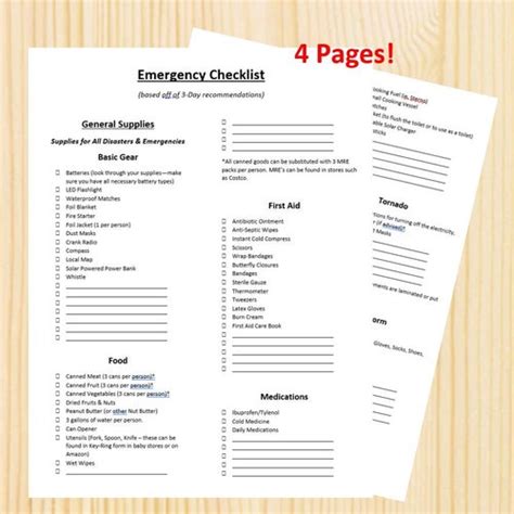 Food Storage Chart Emergency Preparedness Food Storage Etsy