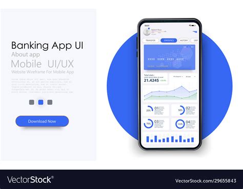 online payment or credit cards app ui ux gui vector image
