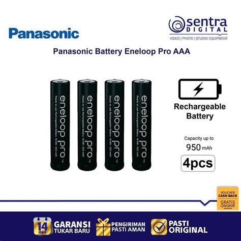 Jual Panasonic Battery Eneloop Pro Aaa Up To 950 Mah 4 Battery Di