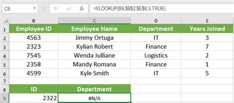 handling an n a error when using vlookup excelchat