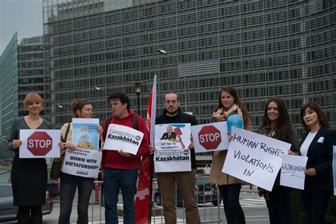 The Manifestation Against Human Rights Violations In Kazakhstan On The