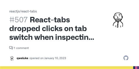 react tabs dropped clicks on tab switch when inspecting on mobile