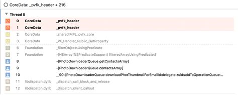 ios core data crash since ios10 filter array using predicate