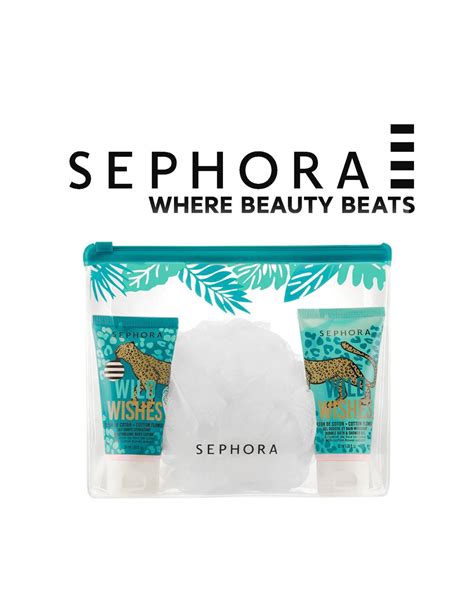 Sephora Collection Wild Wishes Small Body Pouch Bath Set