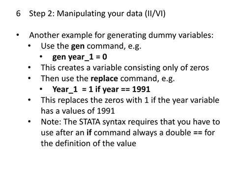 Ppt Stata I An Introduction Into The Basics Powerpoint Presentation