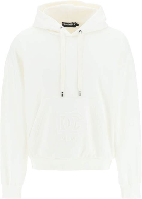 Dolce And Gabbana Embossed Logo Hoodie Shopstyle