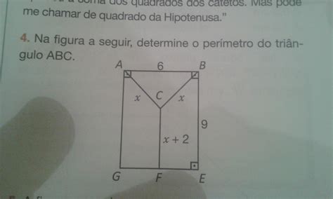 Calcule O Perímetro Do Triângulo Abc Edulearn