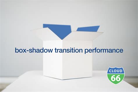 box shadow transition performance