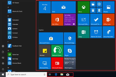configure taskbar and partial start layout with gpo default mobile