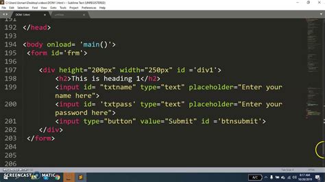 dom manipulation using javascript youtube
