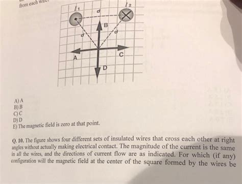 Solved O 10 The Figure Shows Four Different Sets Of