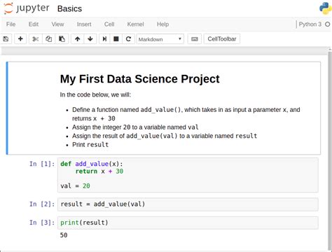 learn jupyter notebook — text and markdown cells dataquest