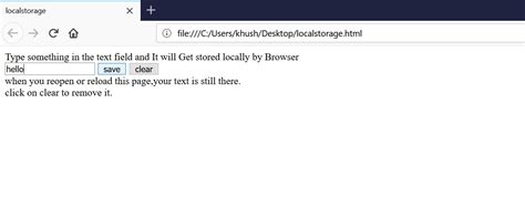 html window localstorage用法及代码示例 纯净天空