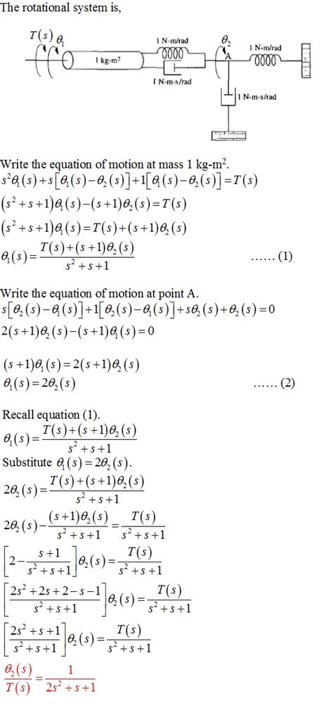 [solved] Find The Transfer Function G S Fix Image Problem Thanks