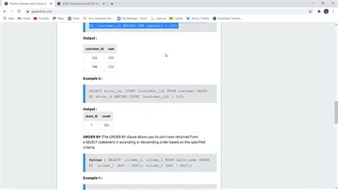 write sql queries for retrieve data from more than one table youtube
