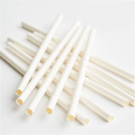 Green Bean Paper Straws 3 Ply 23 5cm Jumbo White Pack Of 250 Chefs