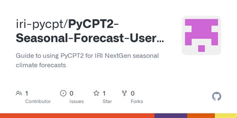 Github Iri Pycpt Pycpt2 Seasonal Forecast User Guide Guide To Using