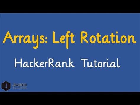 left rotation discussions data structures hackerrank