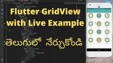 flutter gridview builder with live example dart and flutter app
