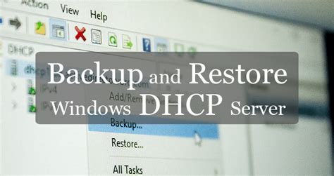 backup and restore windows dhcp server