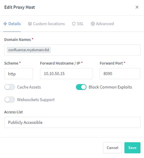 confluence not accessible with nginx reverse proxy