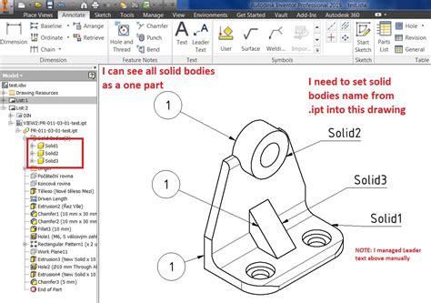 name solid bodies in drawing ilogic autodesk community