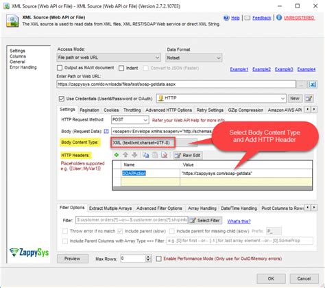 how to call soap rest api using dynamic token in ssis odbc