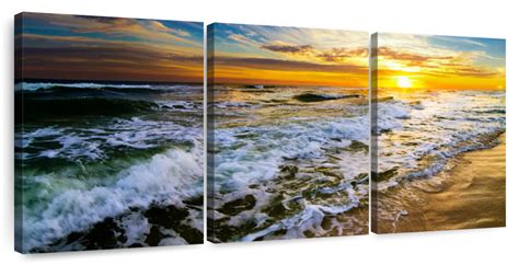 Beautiful Golden Beach Sunset Wall Art Photography By Eszra Tanner