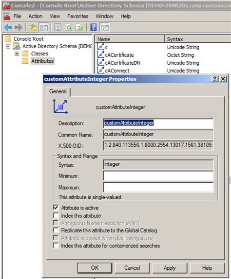 how to fix the attribute syntax specified to the directory service is