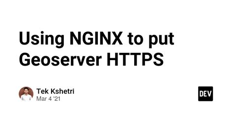 using nginx to put geoserver dev community