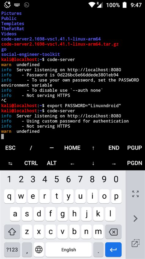 how to install vscode on android mobile vscode run kali linux android