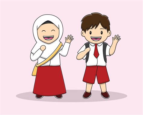 Gambar Kartun Pelajar Sd Islam