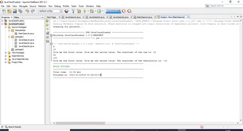 java run a program using inheritance with netbeans